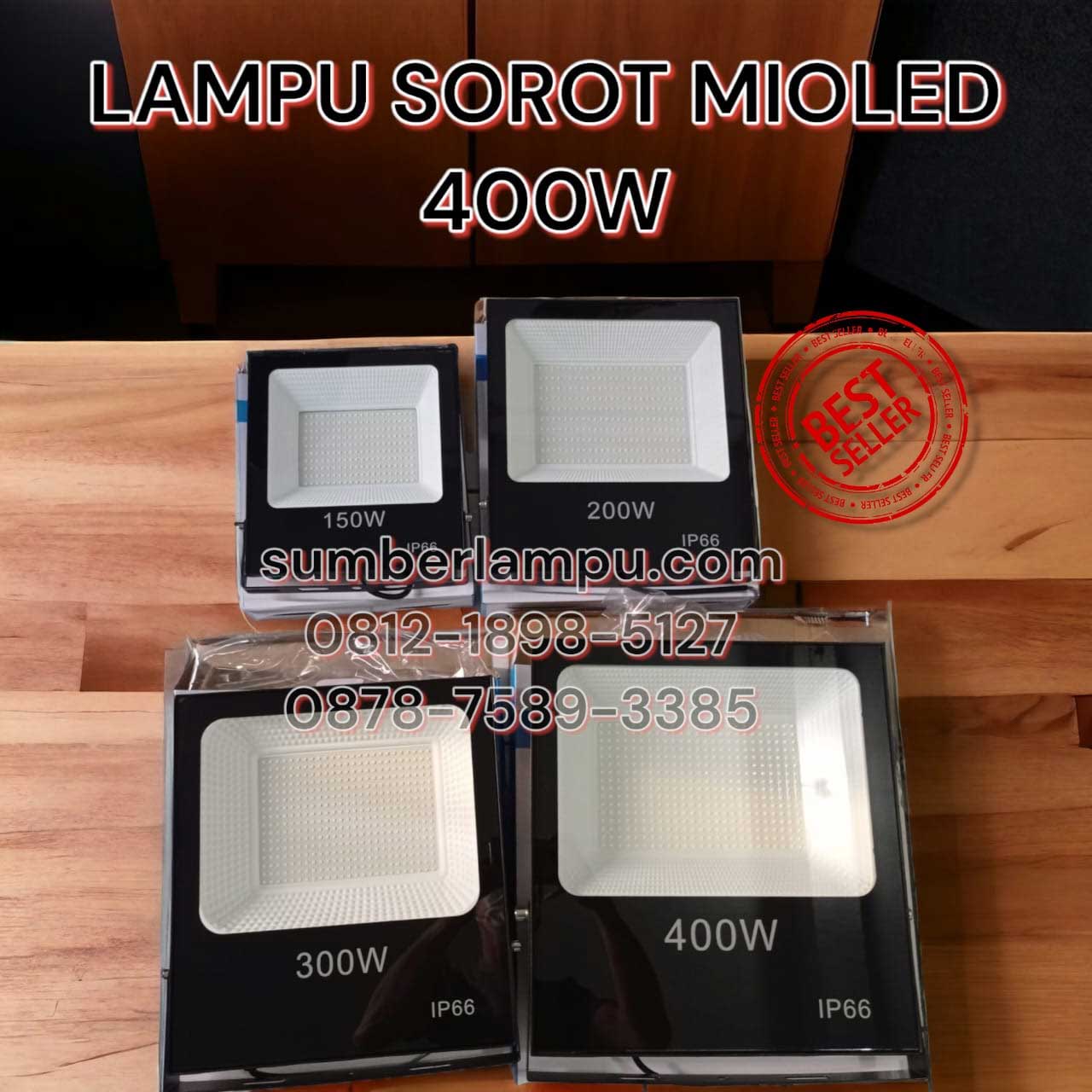 Lampu Sorot MIOLED 400W Harga Terbaru | Sumber Lampu