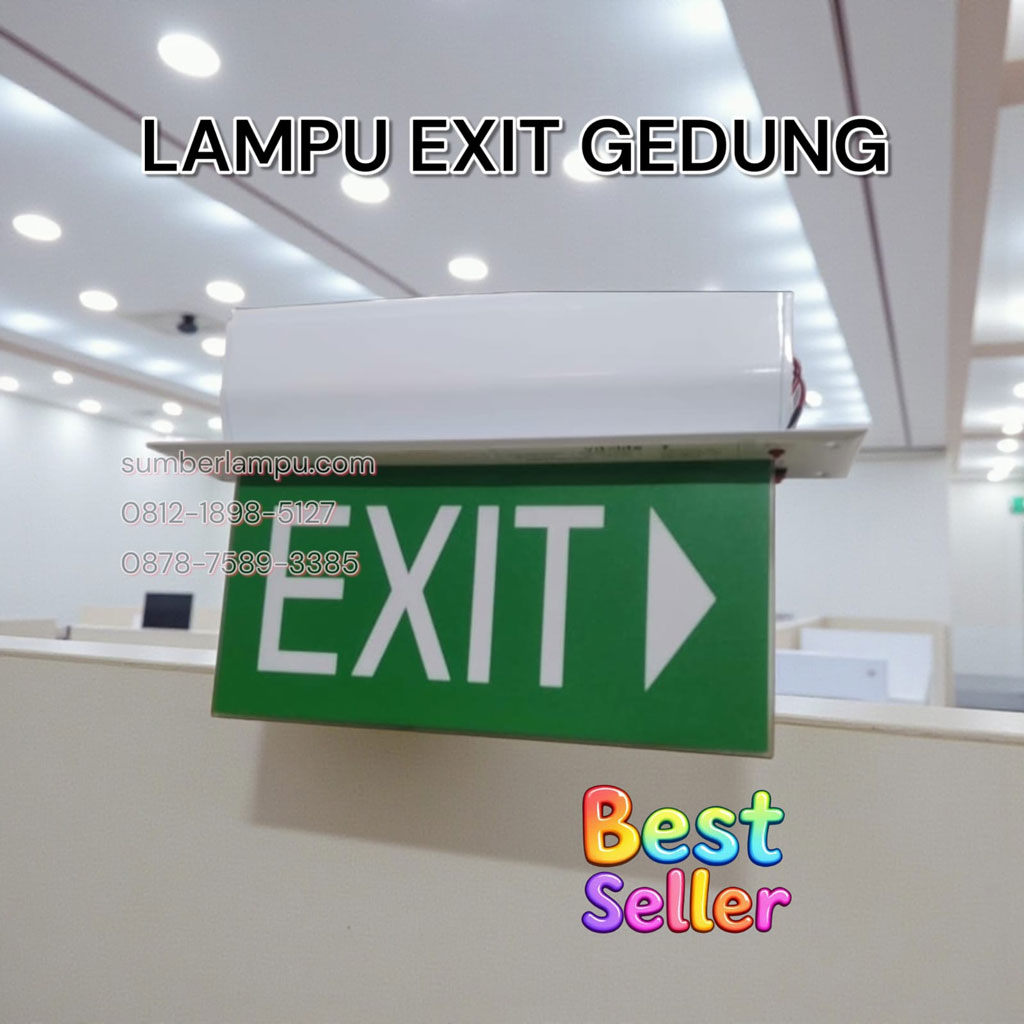 Lampu Tanda Exit Gedung LED Terbaru | Sumber Lampu